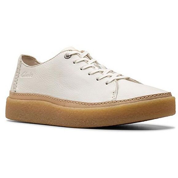 Clarks | Shoes | Clarks Mens Oakpark Low White Laceup Casual And ...